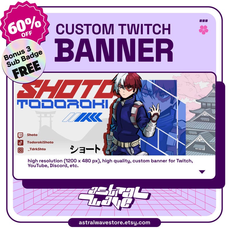 Kawaii Banner - Etsy