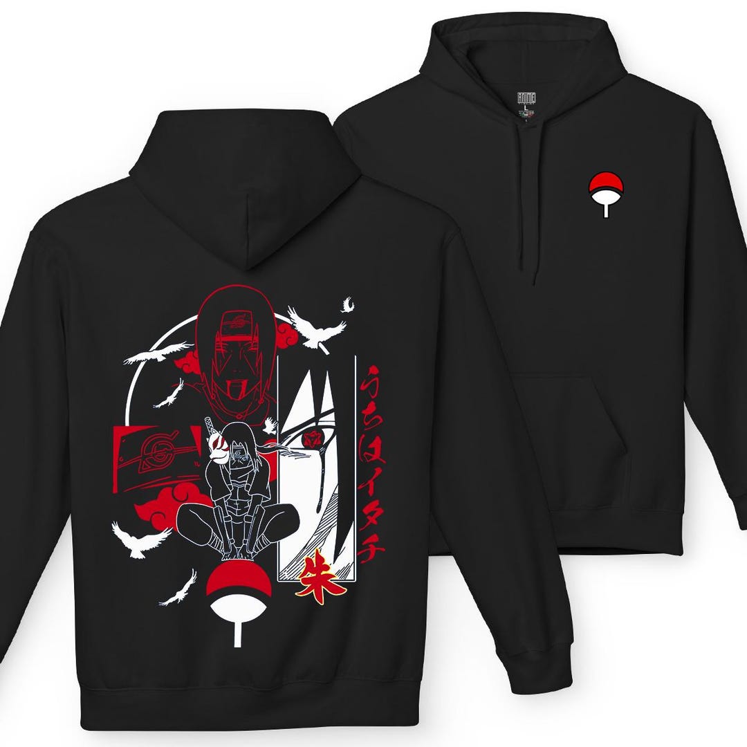 Naruto Itachi Uchiha Sweatshirt Hooded and Pocket Unisex Anime Manga ...