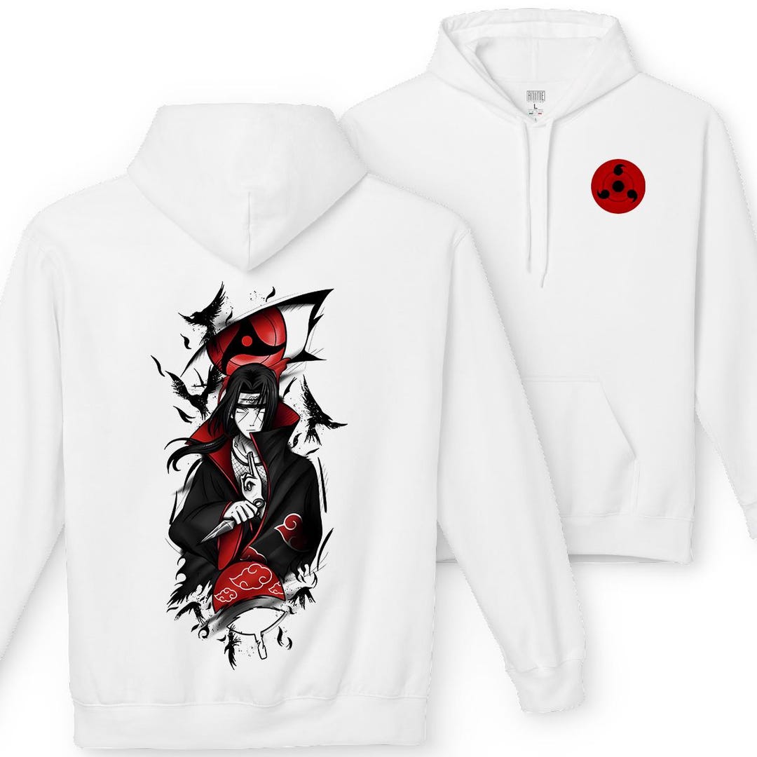 Naruto Itachi Uchiha Sweatshirt Hooded and Pocket Unisex Anime Manga ...