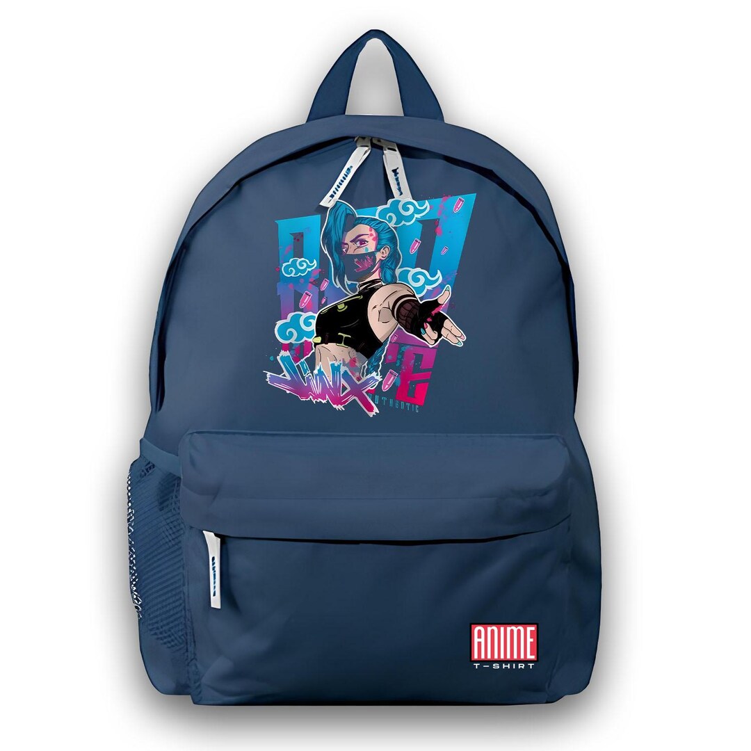 Arcane Jinx League of Legends Backpack Anime Manga School Bag Gift Idea ...