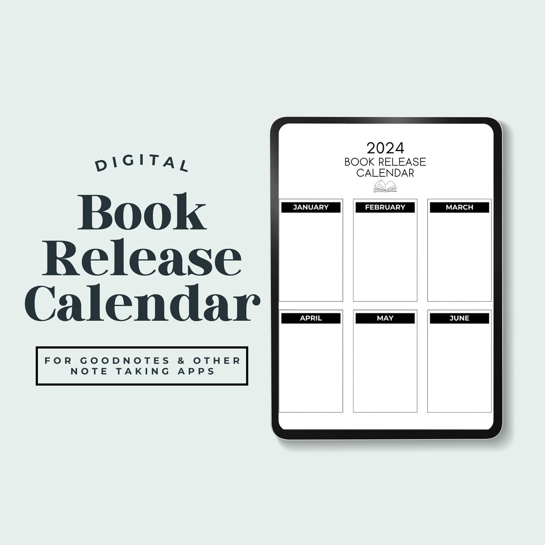 Digital Book Release Calendar 2024 Ipad, Anticipated New Releases ...
