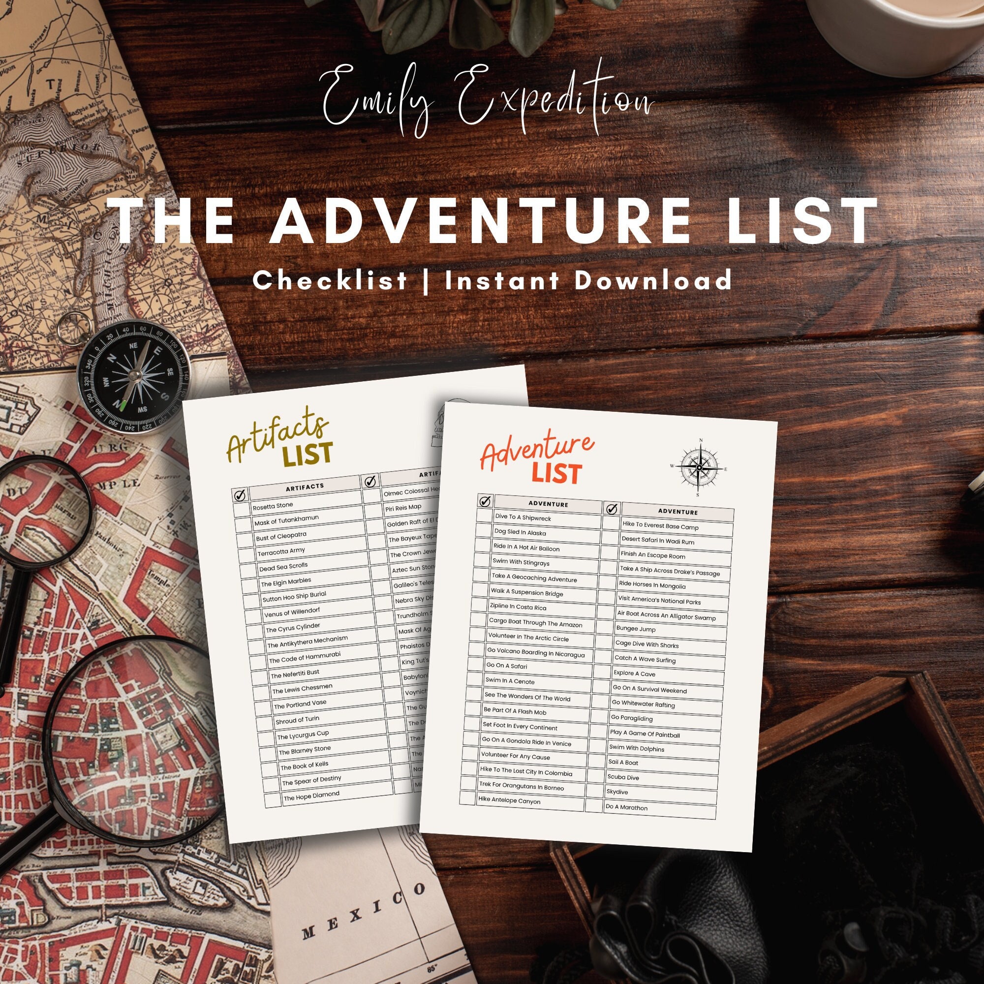 Travel Bucket List Printable, Wanderlust List, Travel to Do List, Dream ...