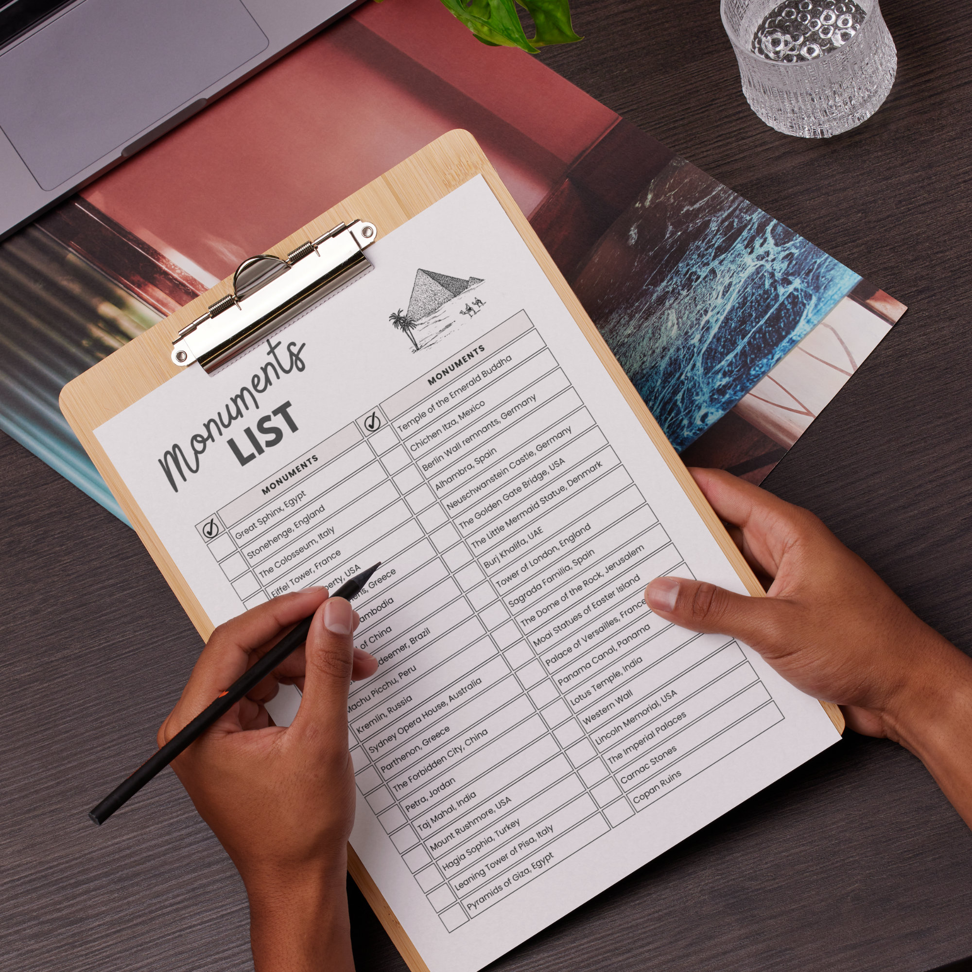 Travel Bucket List Printable, Wanderlust List, Travel to Do List, Dream ...