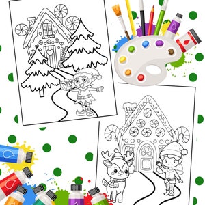 Kids Christmas Coloring Pages, Christmas Activity, Printable Christmas ...
