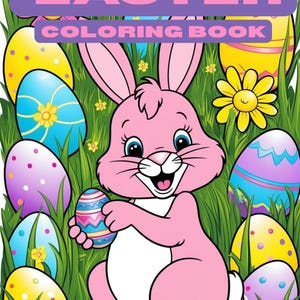 Easter Coloring Book 64 Pages (spring, Easter, Coloring Book, Printable ...
