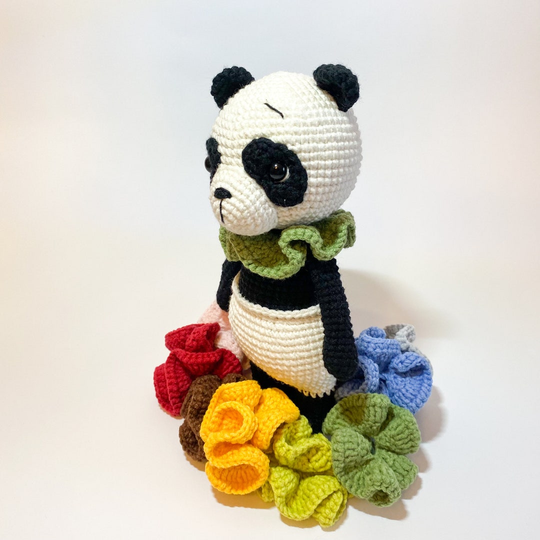 Crochet Handmade Stuffed Panda Toy, Custom Teddy Plushie, Soft ...