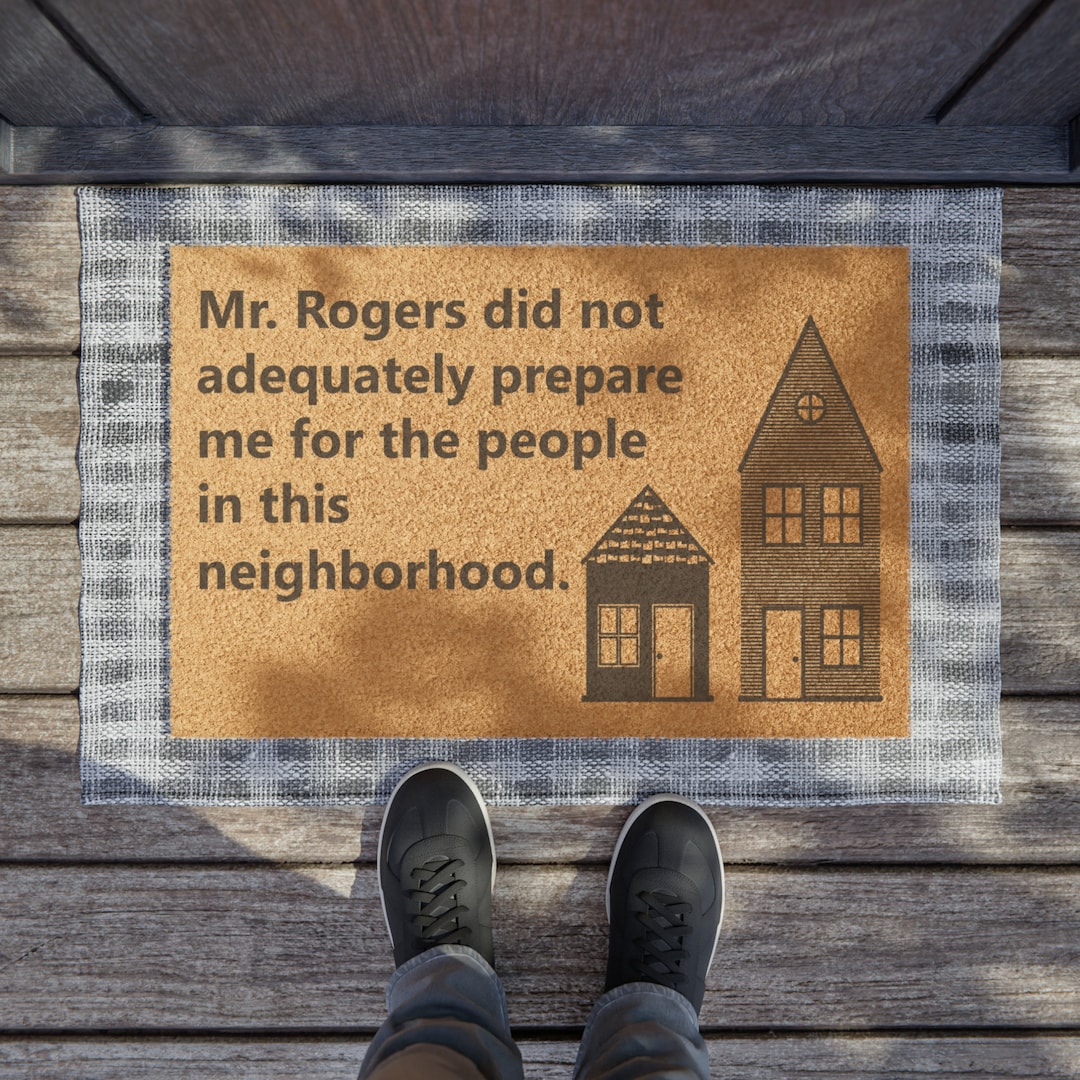 Welcome (or Not Welcome?) Door Mat - Humorous - Funny - Cute Houses ...