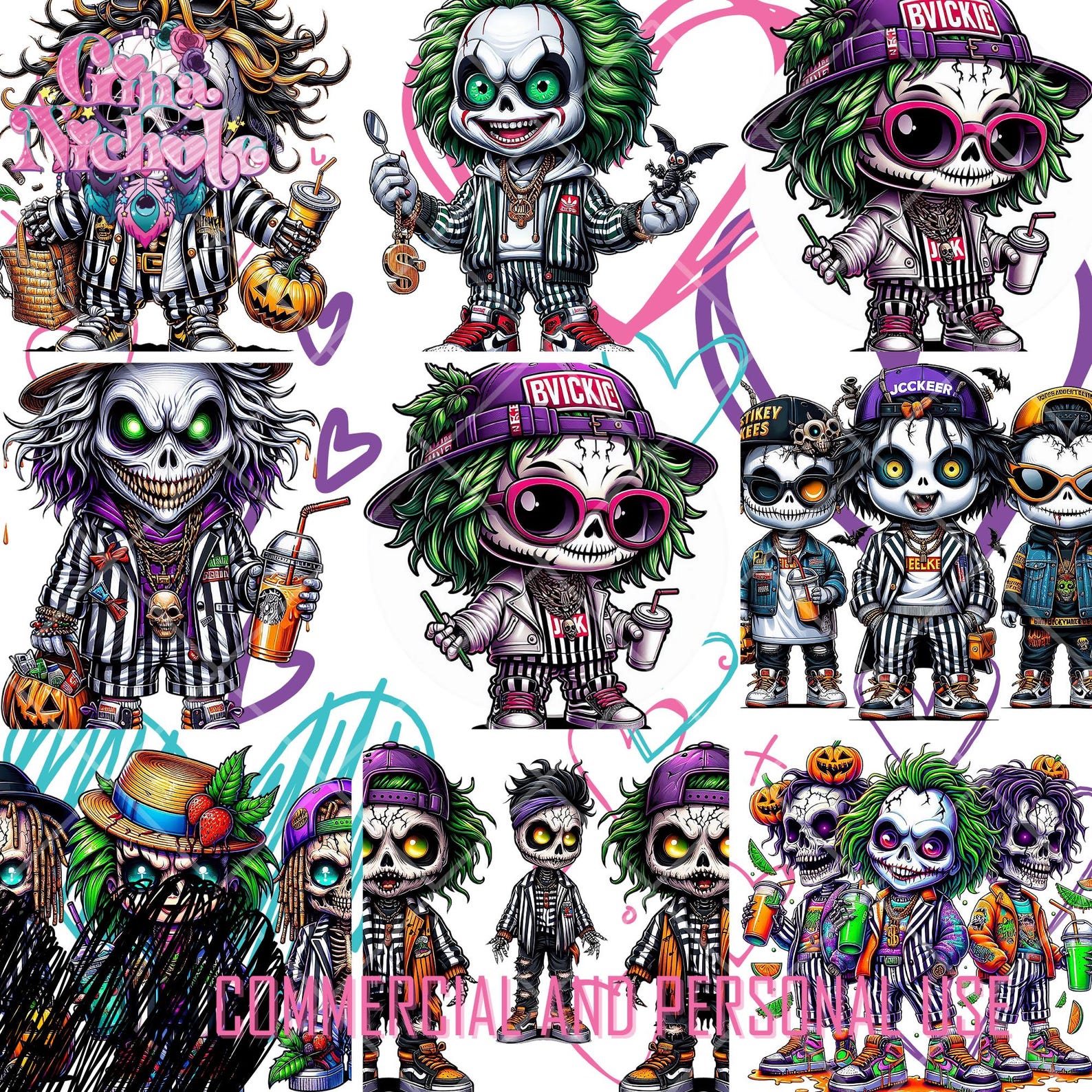 Halloween Ghouls | Urban Horror PNG | Spooky Clipart | Image Bundles ...
