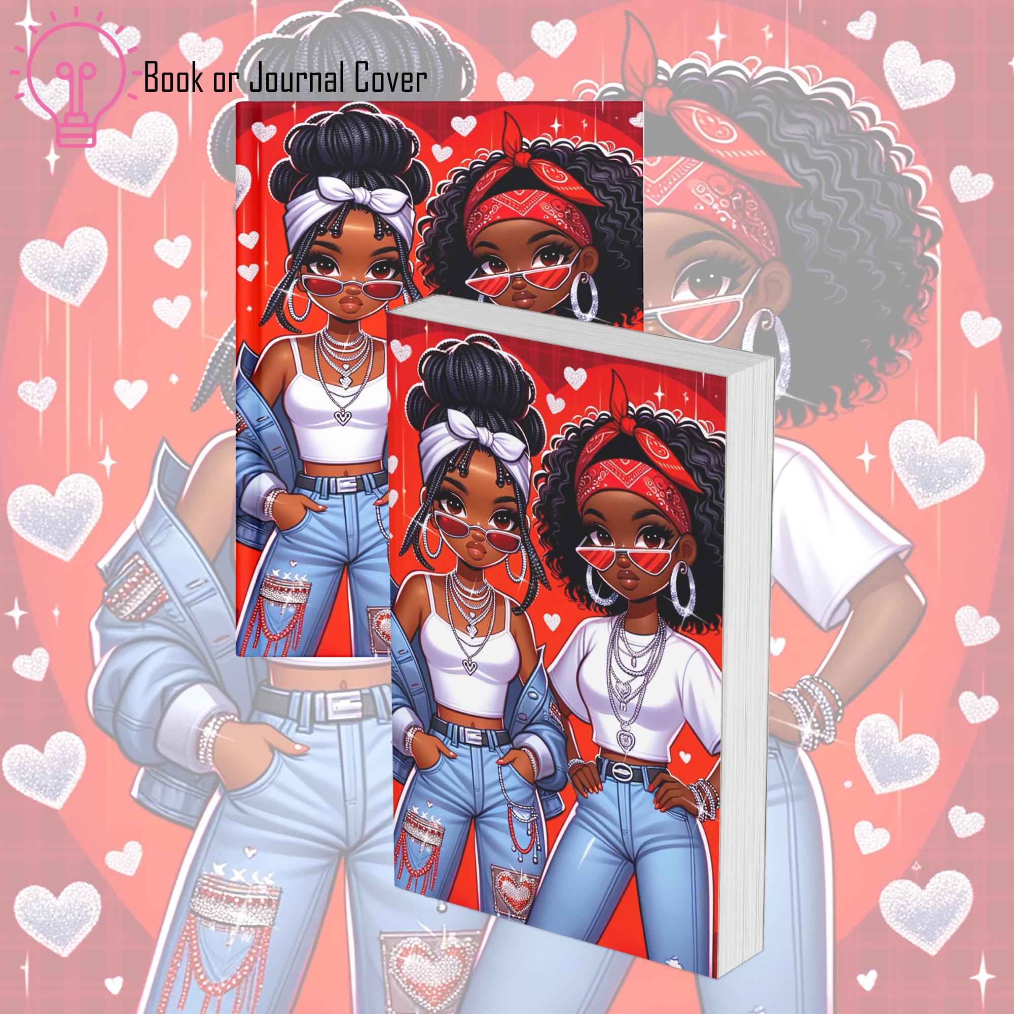 Girl Gang Multicultural, African American Best Friends Clipart Bundle ...