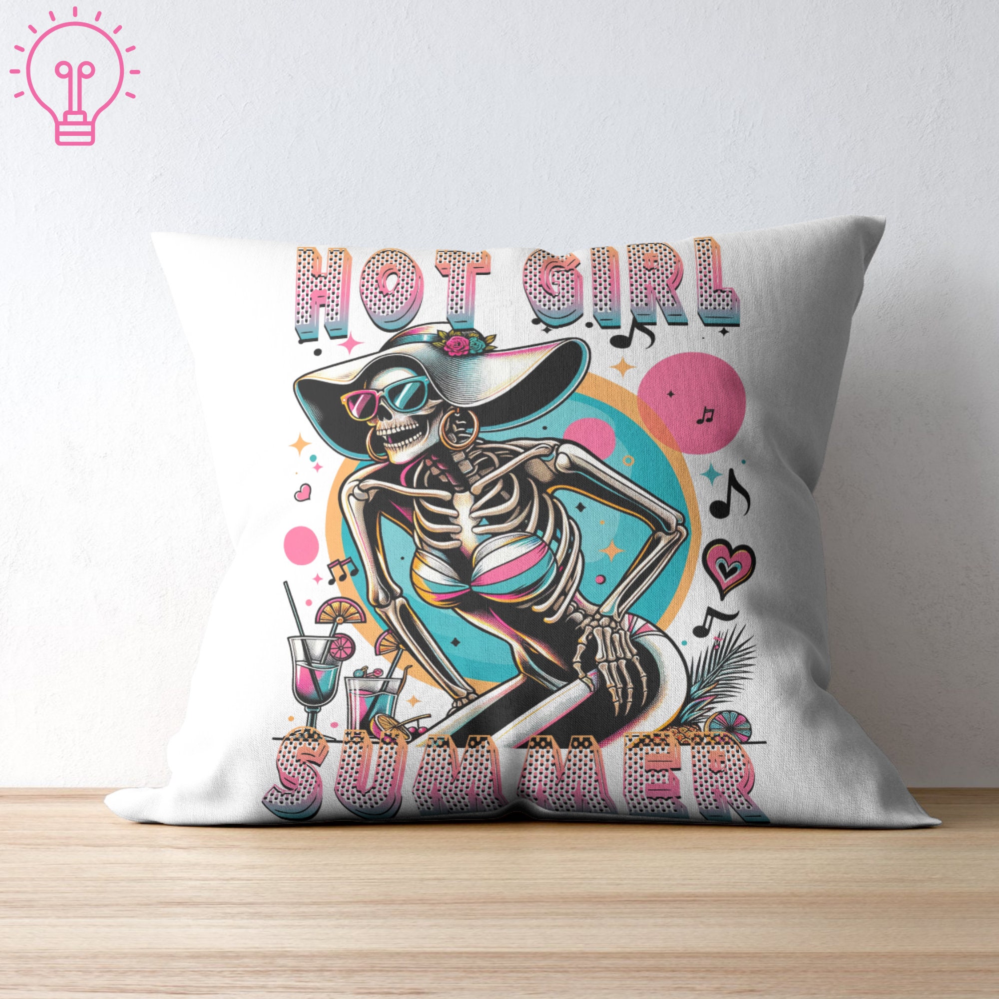 Hot Girl Summer PNG File Spooky Skeleton Bikini Digital Art Overlay Art ...