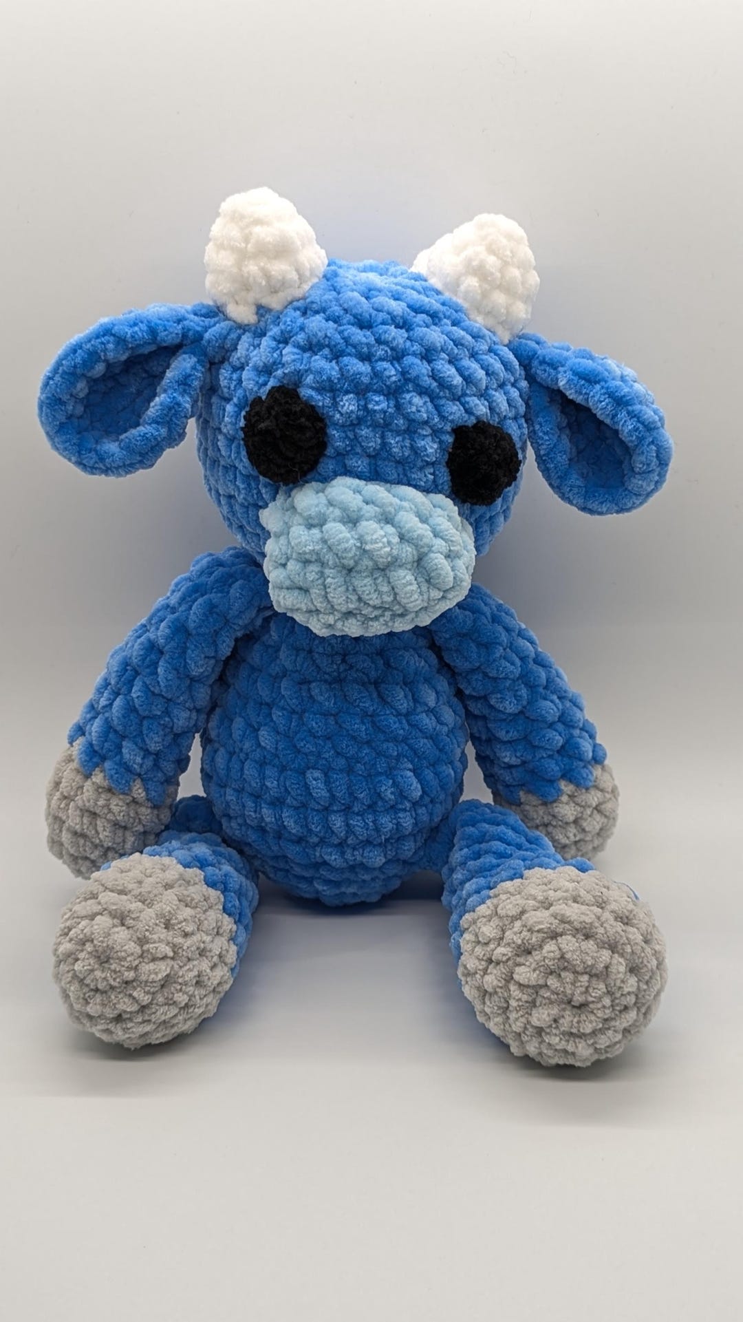Blue Cow Plushie, Little Bull Plushie, Cow Plushie, Blue Bull Plushie ...