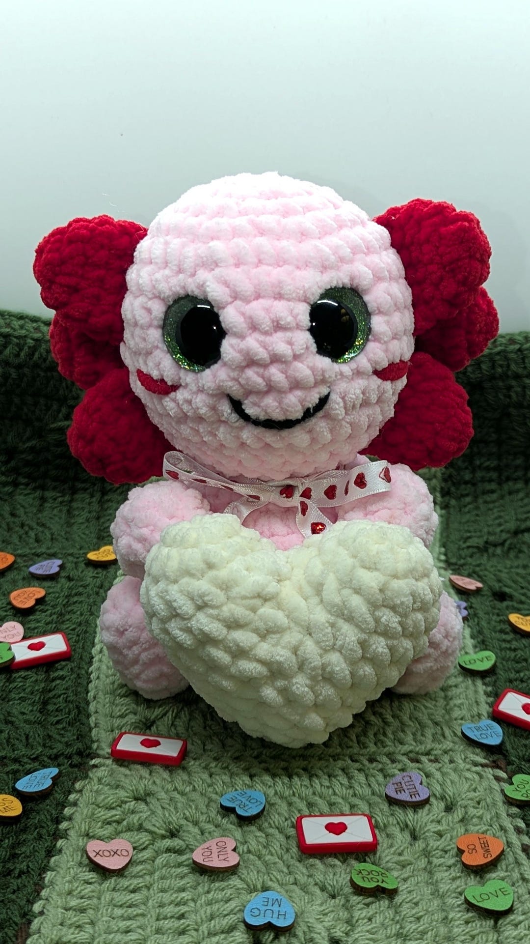 Valentines Day Axolotl, Axolotl Valentine's Day Gift for Her, Cute ...