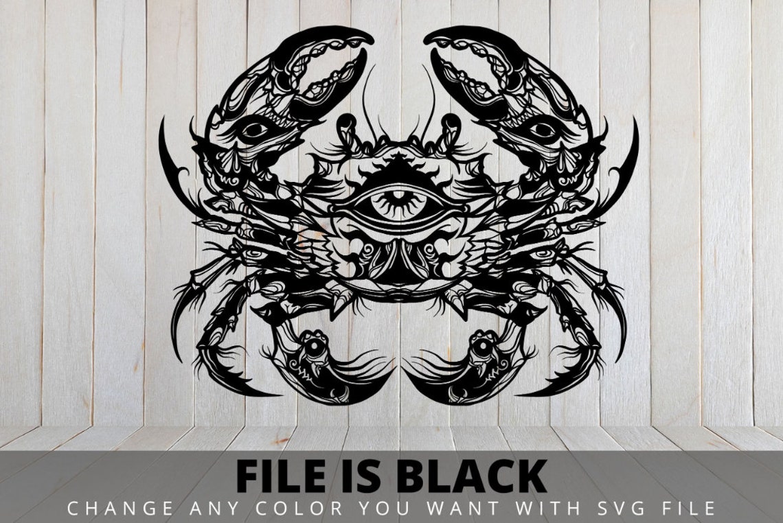 ANTI AI Crab Svg, Crab SVG Cut Files, Crab Clip Art , Clab Files for ...