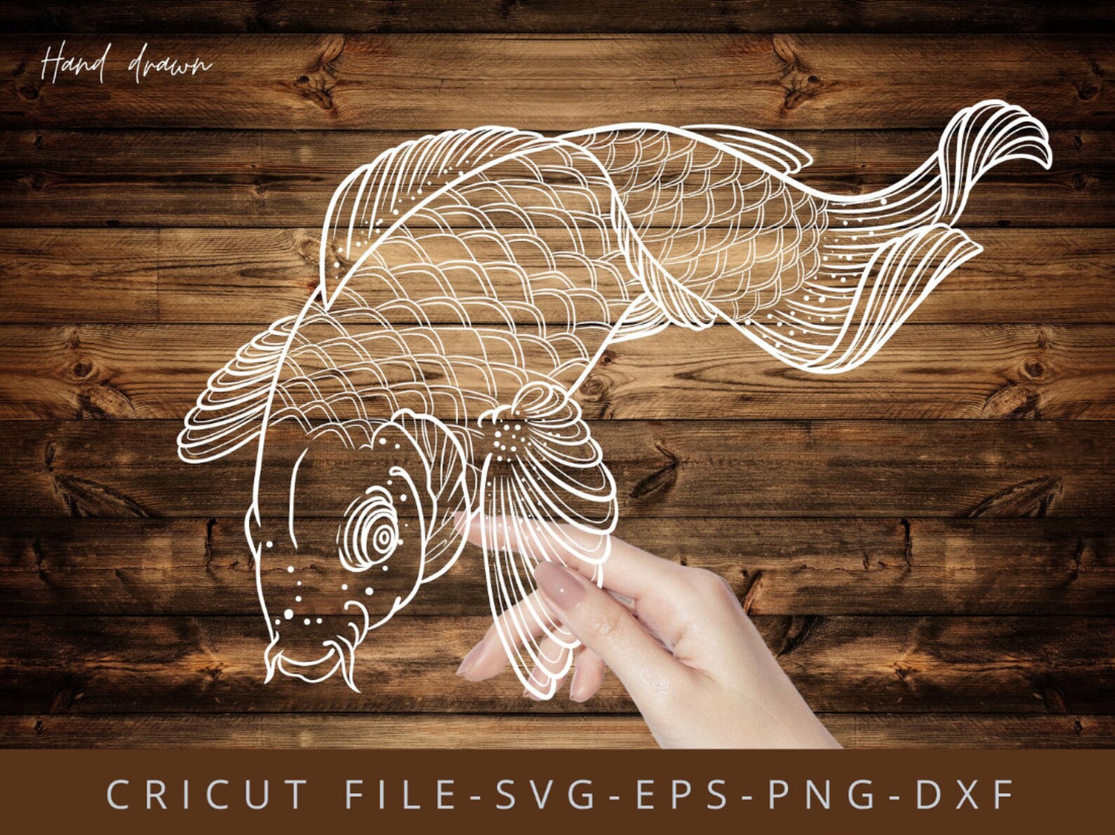 Hand Drawn Koi Fish SVG, Tattoo Stencil, Clipart (digital Download) - Etsy