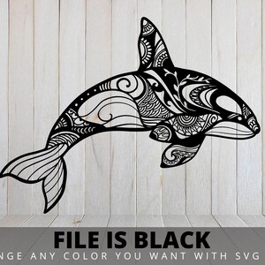 Orca Svg | Orca Laser Cut | Orca Cut File | Octopus Clipart, Orca Files ...