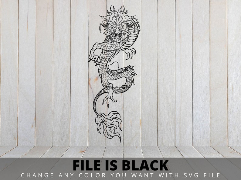 Hand Drawn Dragon SVG, Clipart, Tattoo Stencil (digital Download) - Etsy