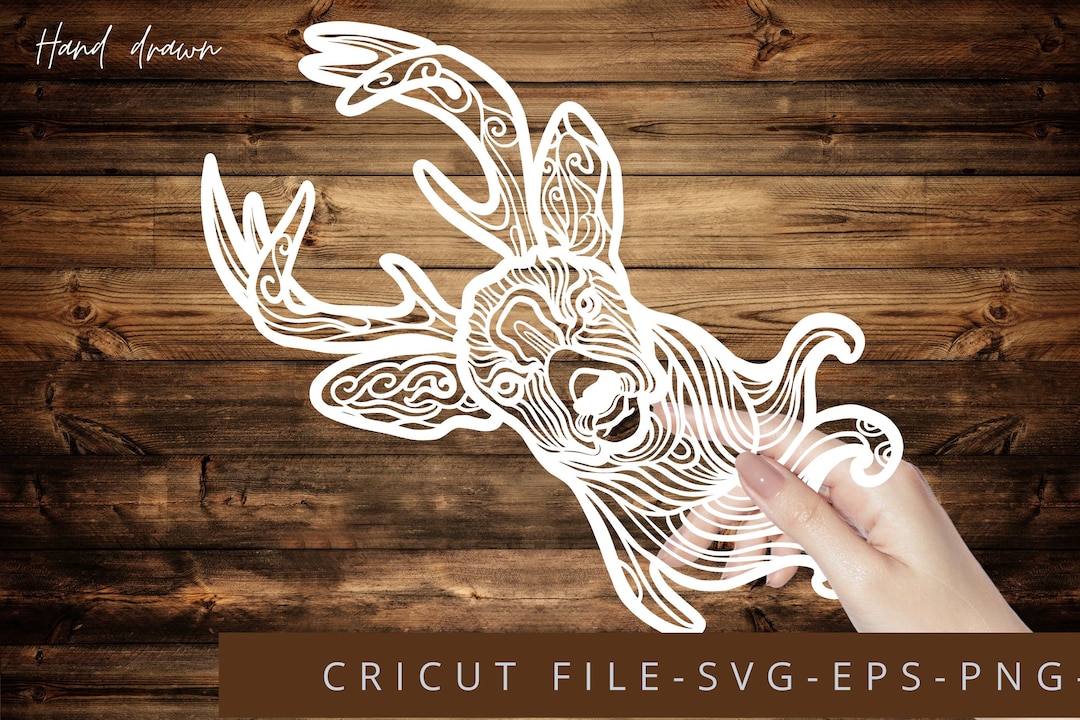 Deer SVG, Deer Cut Files, Deer DXF, Deer Line Art, Deer Laser Cut, Deer ...