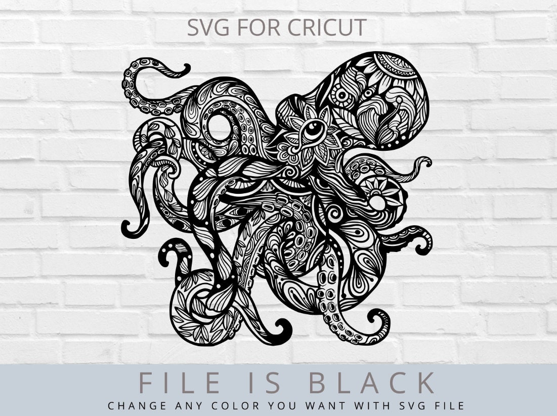 Kraken Svg, Octopus SVG, Squid Svg, Octopus Clipart, Octopus Files for ...