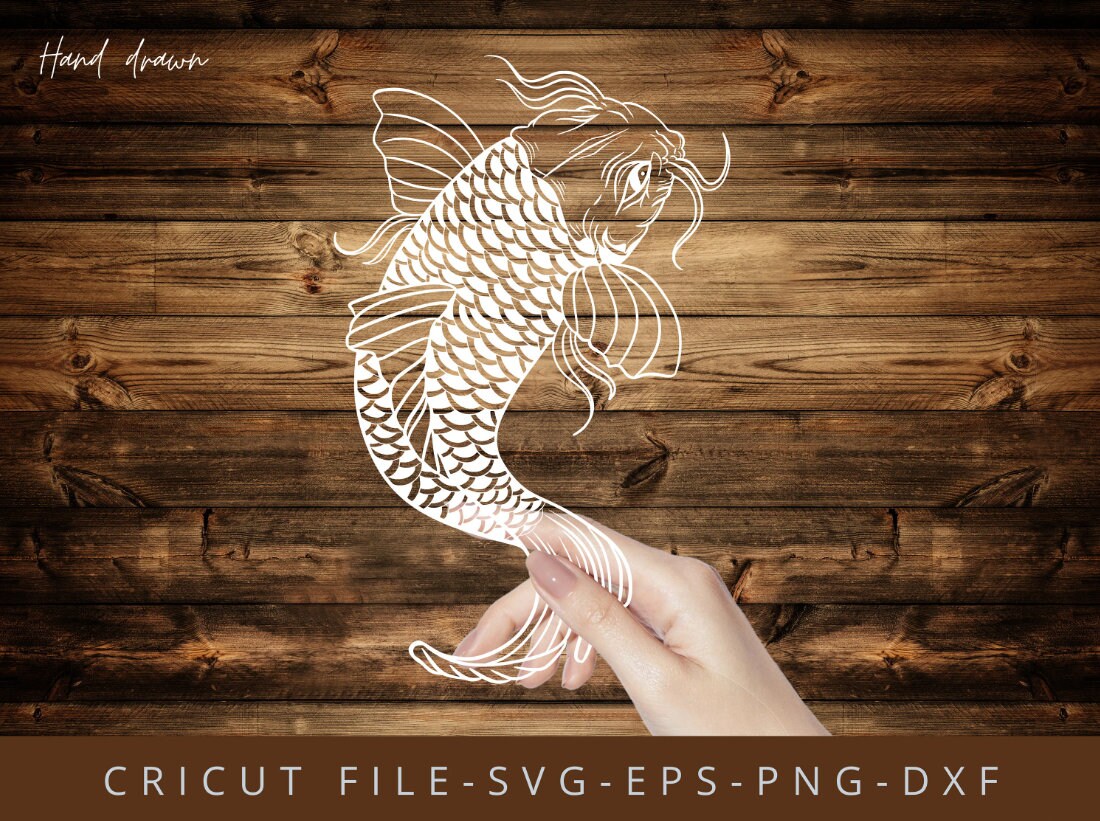 Koi Fish Sticker Koi Fish SVG Koi Fish Tattoo Koi Fish - Etsy