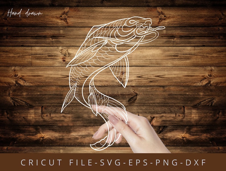 Koi Fish Sticker Koi Fish SVG Koi Fish Tattoo Koi Fish - Etsy