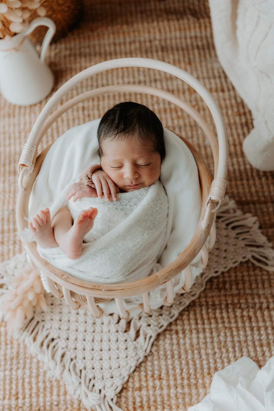 Artisan Made Baby Basket Prop, Baby Photo Prop, Baby Basket Prop - Etsy