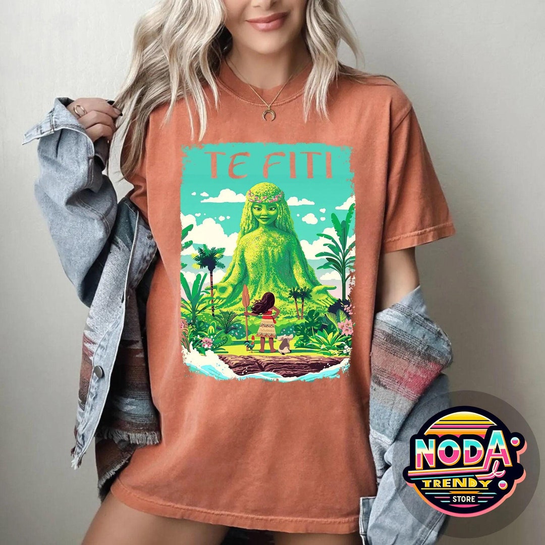 Retro Moana Te Fiti Fairy Garden Comfort Colors Shirt, Disneyland ...