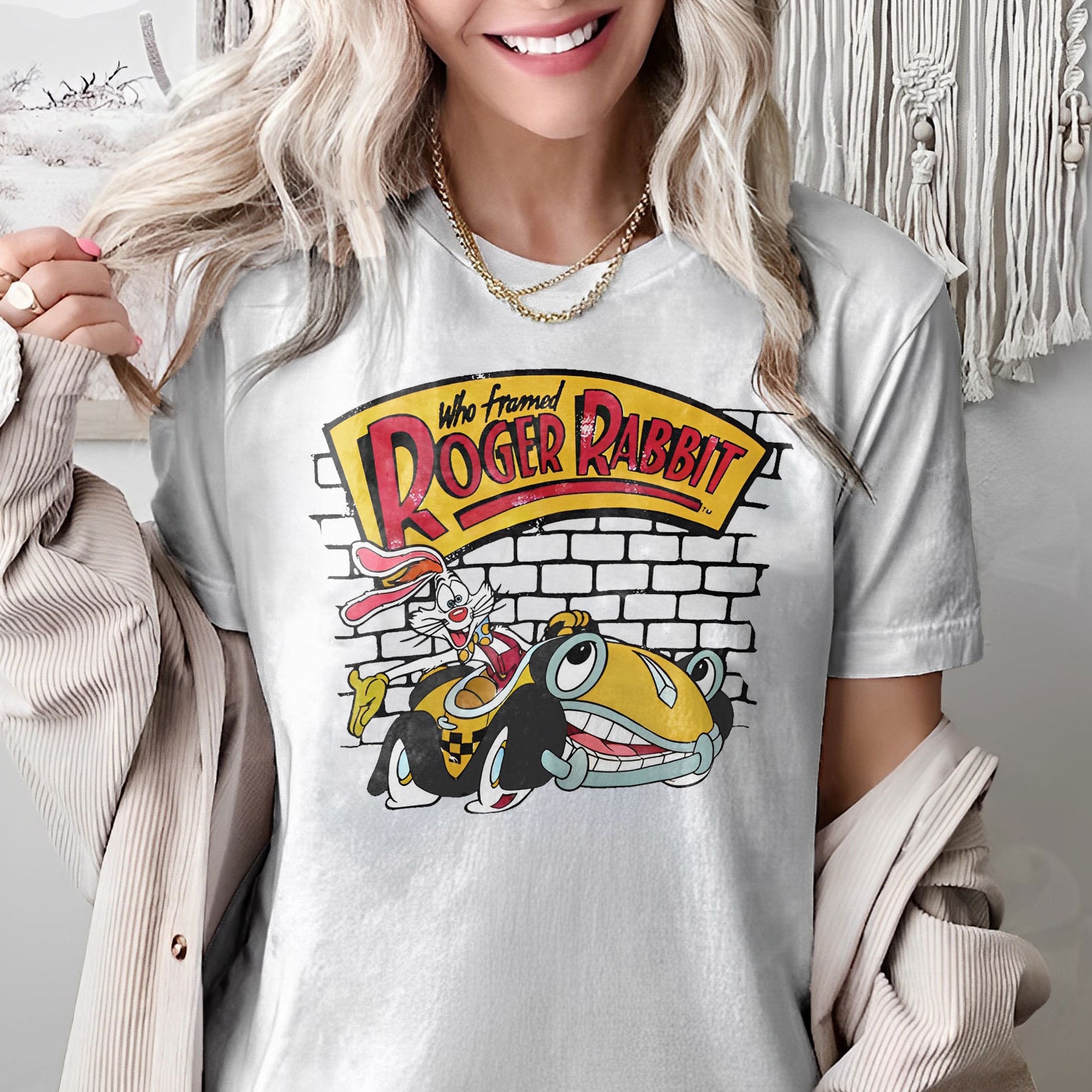 Retro Disney Roger Riding Benny Shirt, Who Framed Roger Rabbit T-shirt ...