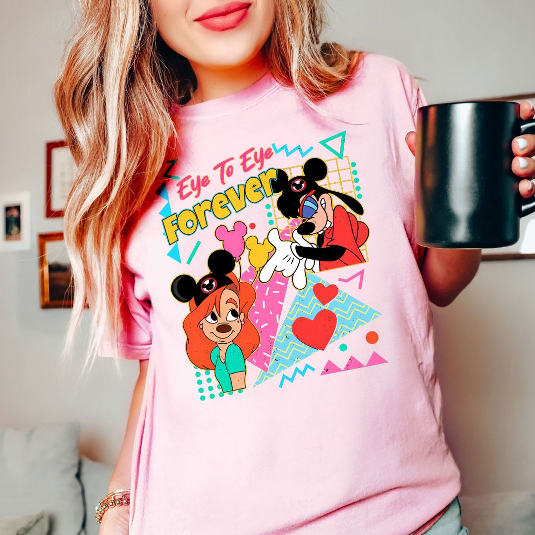 Retro Disney Couple Max Goof Roxanne Shirt, Eye to Eye Forever T-shirt ...