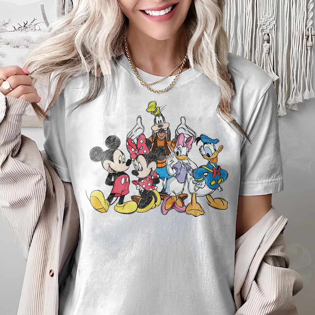 Retro Disney Mickey and Friends Shirt, Walt Disney World T-shirt ...