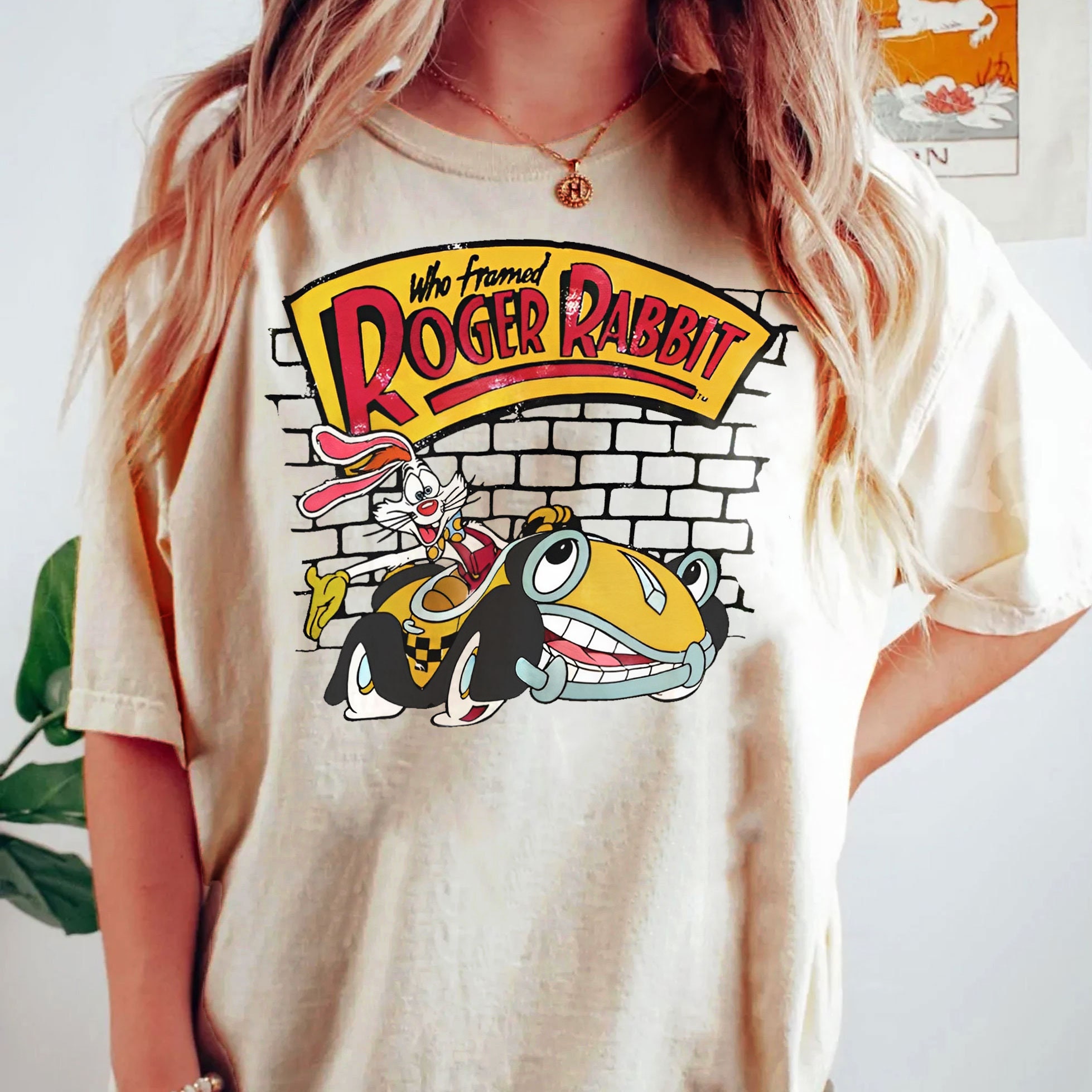 Retro Disney Roger Riding Benny Shirt, Who Framed Roger Rabbit T-shirt ...