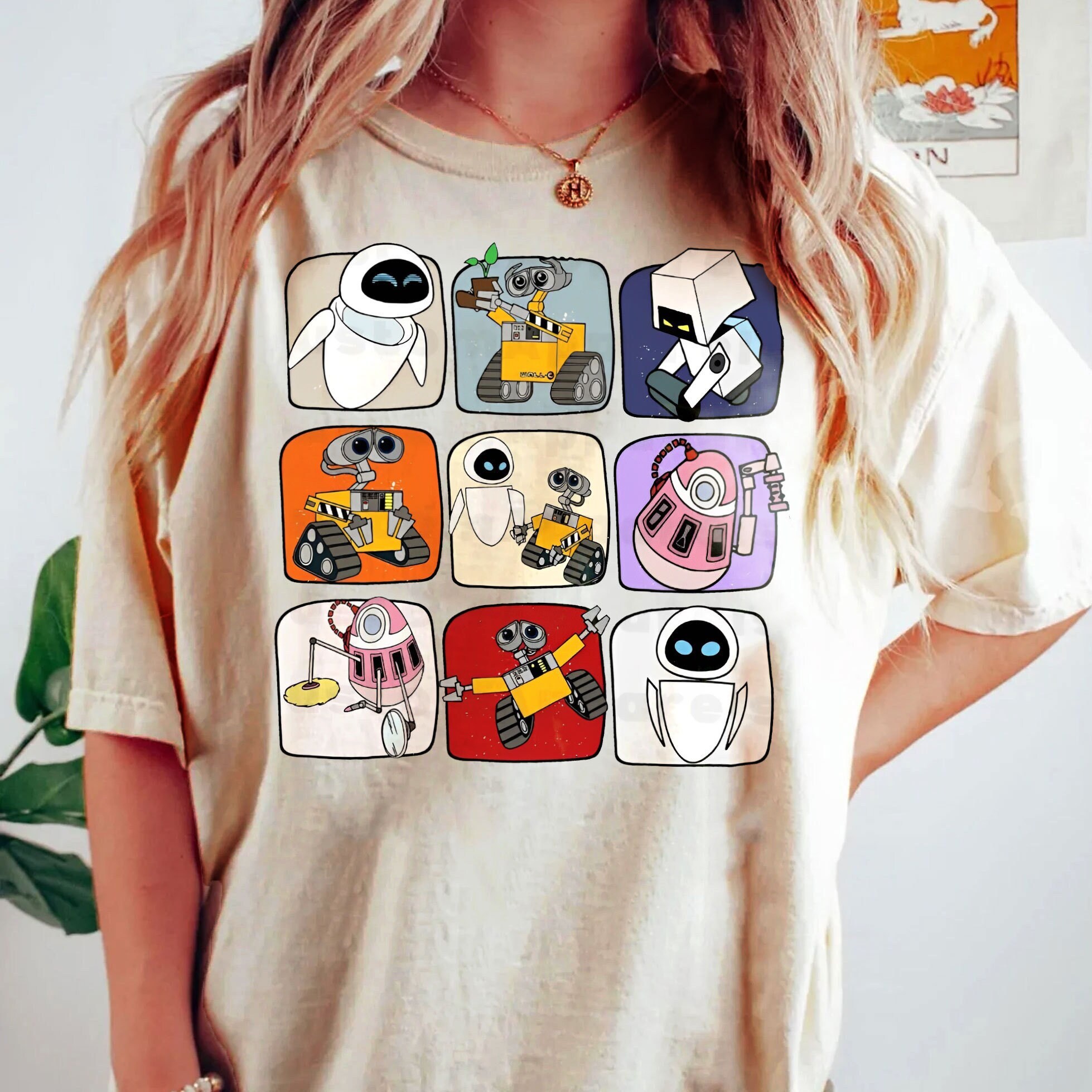 Disney Wall-e and Eve Shirt, Pixar Wall-e Character T-shirt, Disneyland ...