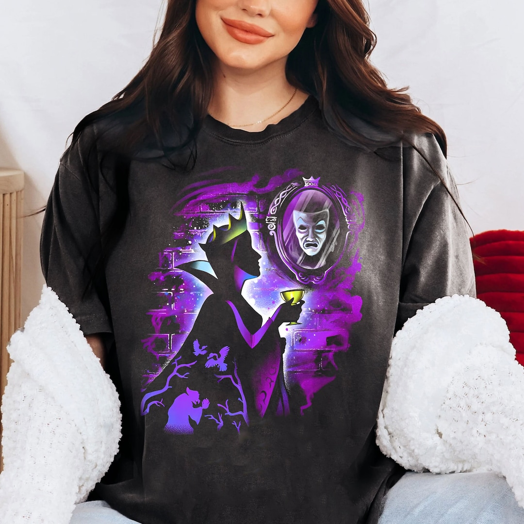 Retro Disney Villains Evil Queen Portrait Shirt, Disney Snow White ...