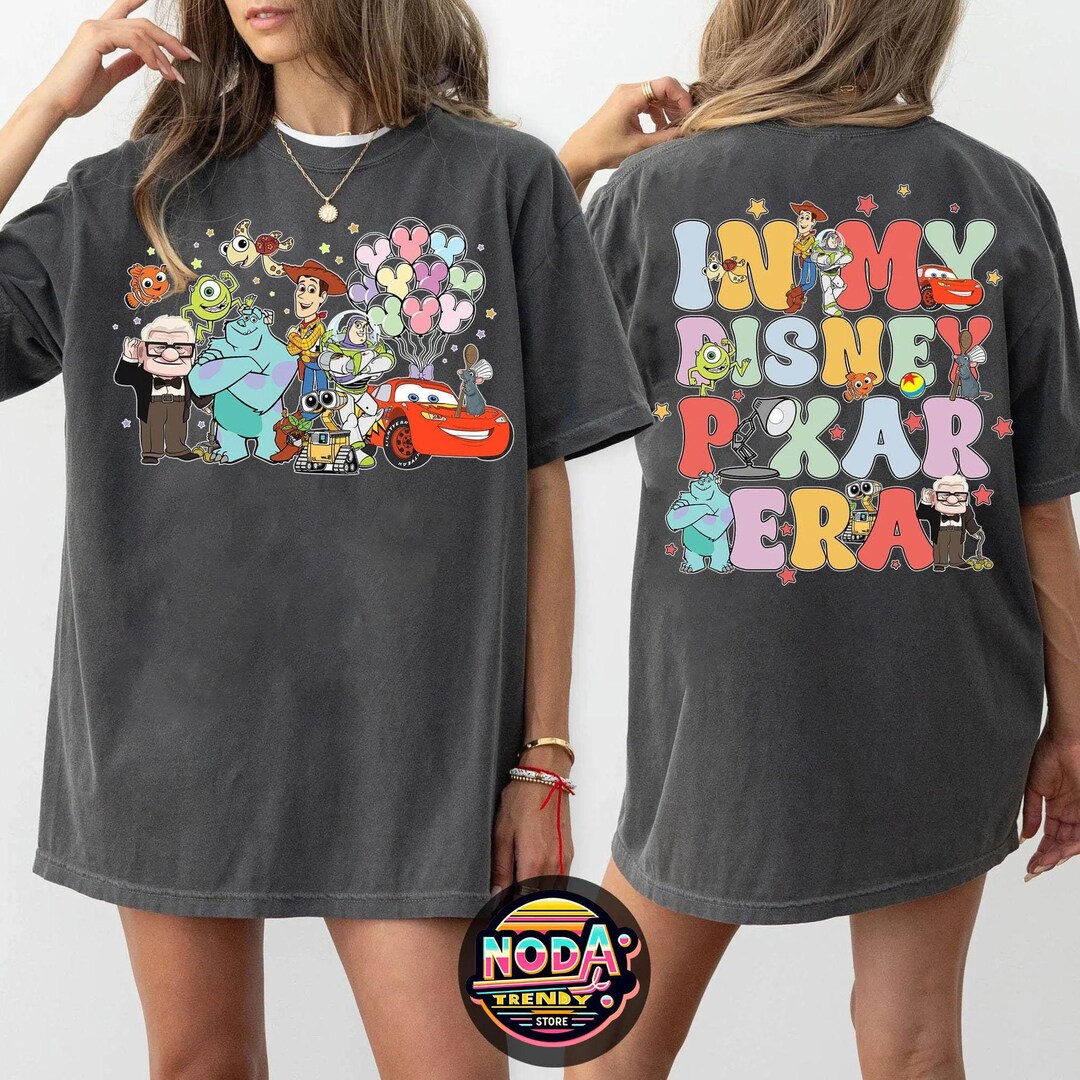 Two Sided in My Disney Pixar Era Comfort Colors Shirt, Disneyland Pixar ...