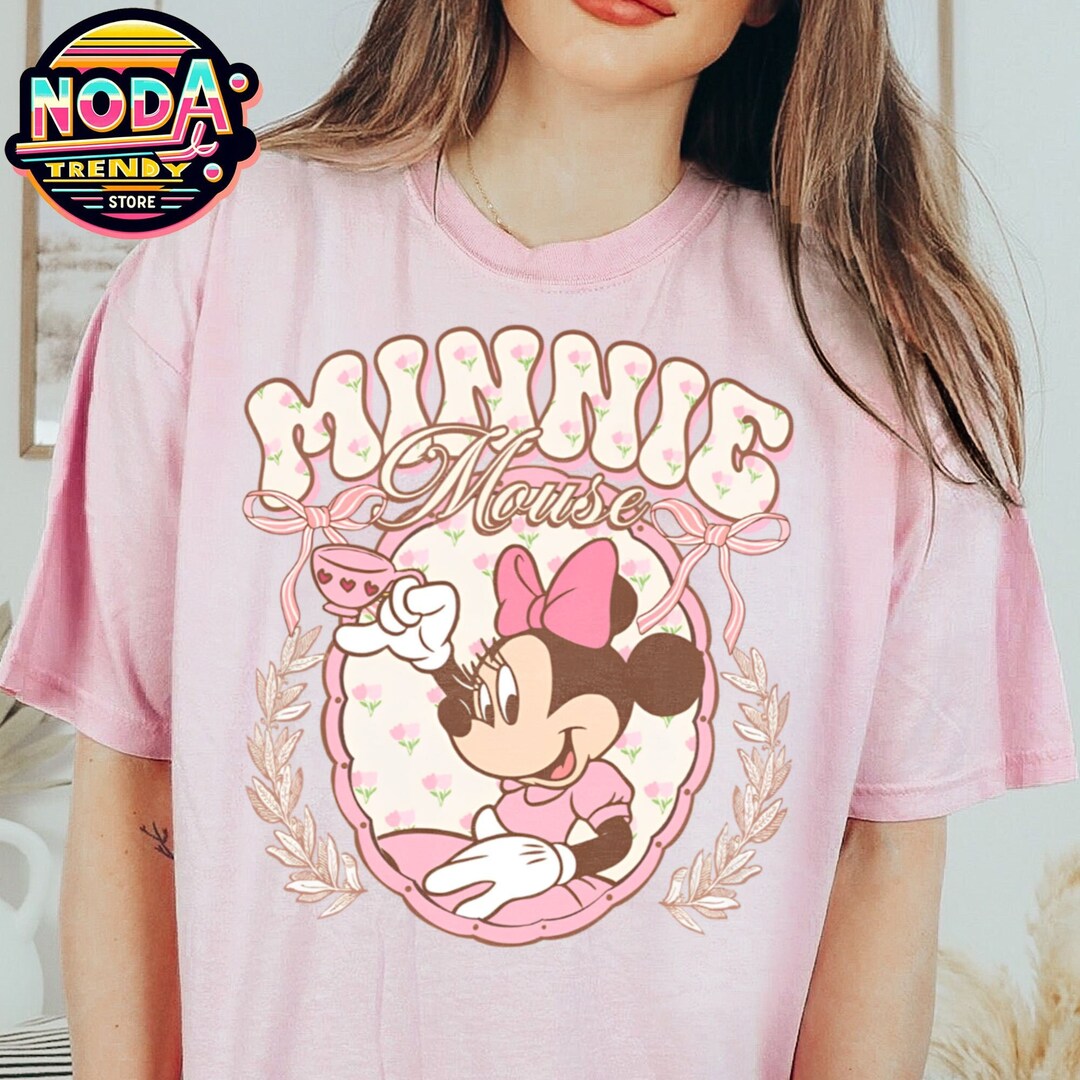 Retro Disney Minnie Mouse Floral Tea Cup Shirt, Walt Disney World T ...