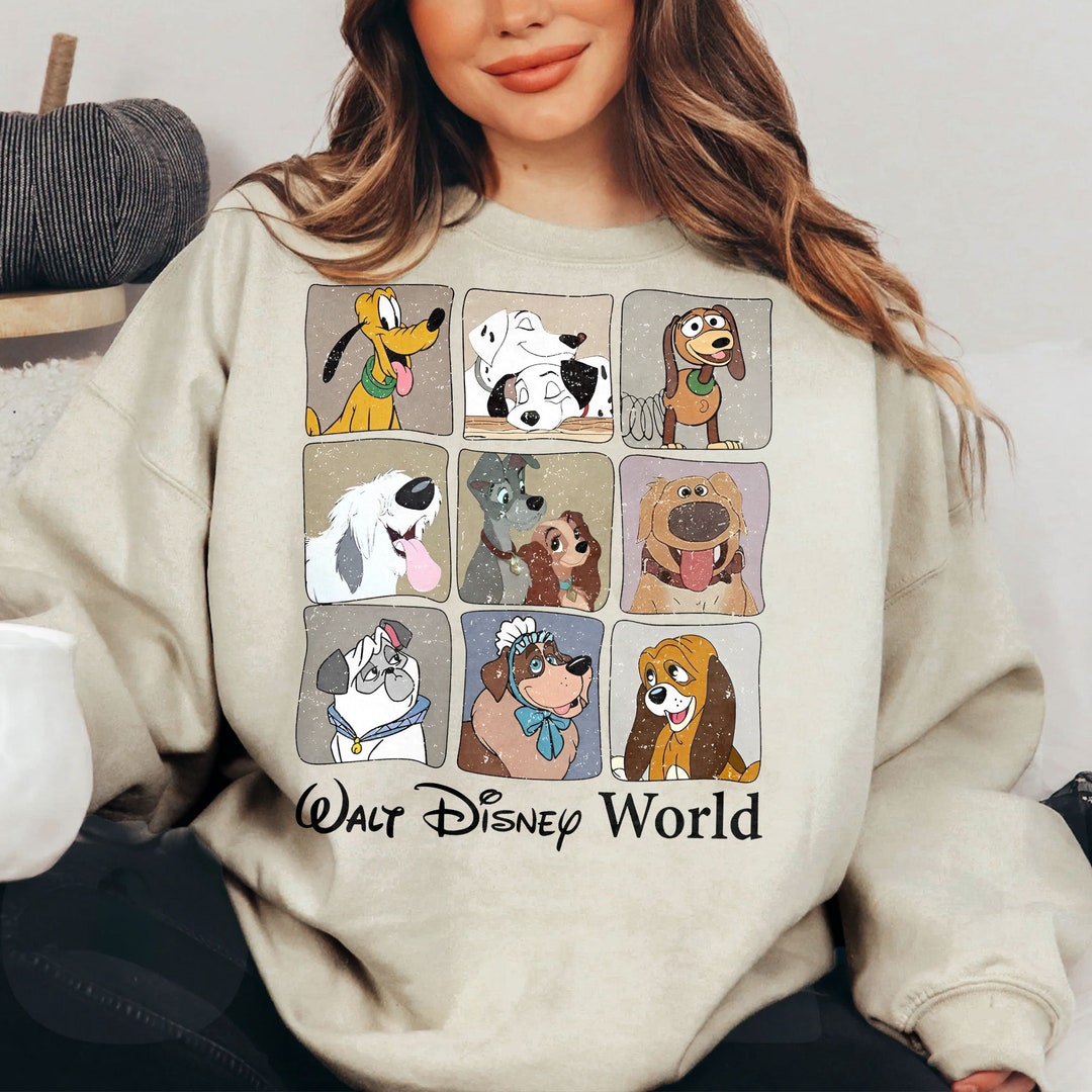Retro Disney Pets Movie Dogs Group Shirt, Walt Disney World T-shirt ...