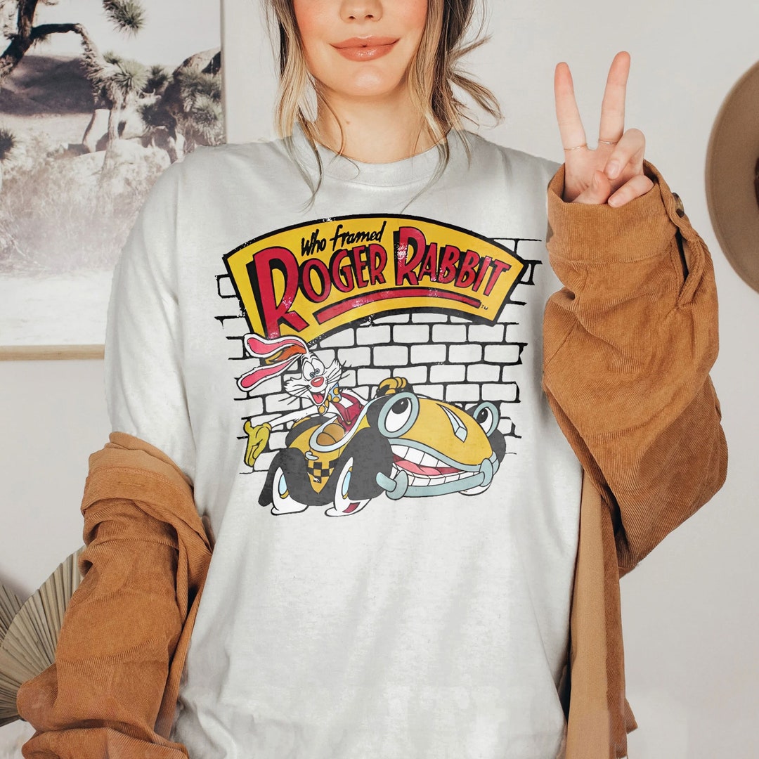 Retro Disney Roger Riding Benny Shirt, Who Framed Roger Rabbit T-shirt ...