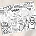 Personalized Cat Activity Sheet, Cat Theme Placemats, Cat Coloring Page ...