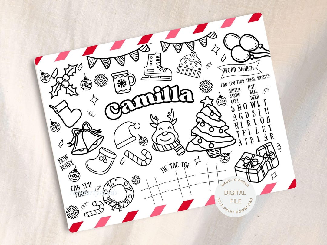 Christmas Coloring Page With Name Xmas Coloring Page, CHRISTMAS ...