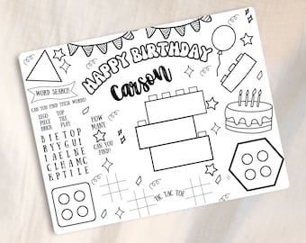 Building Blocks Coloring Pages, Building Blocks Birthday Coloring ...
