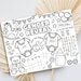 Gender Reveal Printable Activity Placemat, Gender Reveal Party Placemat ...