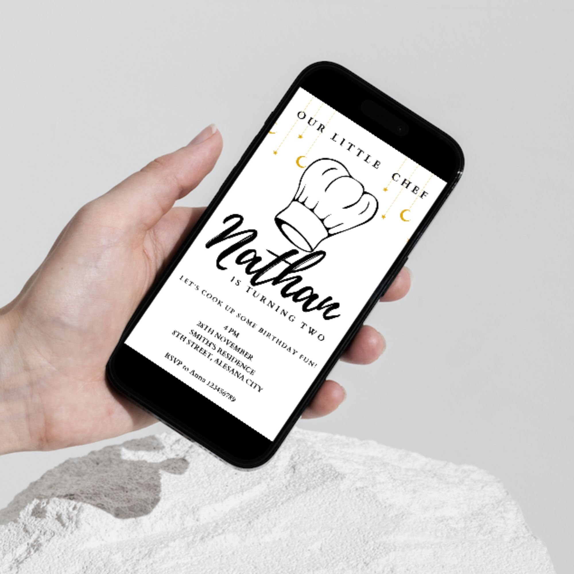 Chef Cooking Birthday Party Invitation Editable Digital Download Cute ...