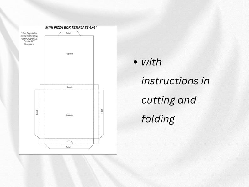 Printable Mini Pizza Box Template, DIY Pizza Party Box, Pizza Slice Box ...