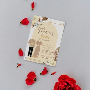 Modern Filipiniana Birthday Invitation Template Filipino Party - Etsy