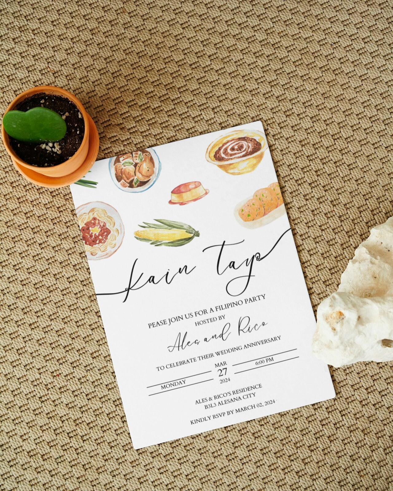 Invitation Birthday Filipino Theme Party Philippines Invite Template ...