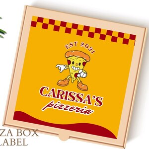 Pizza Box Printable Label | Pizzeria Birthday Party | Italian Birthday ...