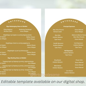 Tagalog Filipiniana Arch Wedding Invitation Template Filipino Arch ...