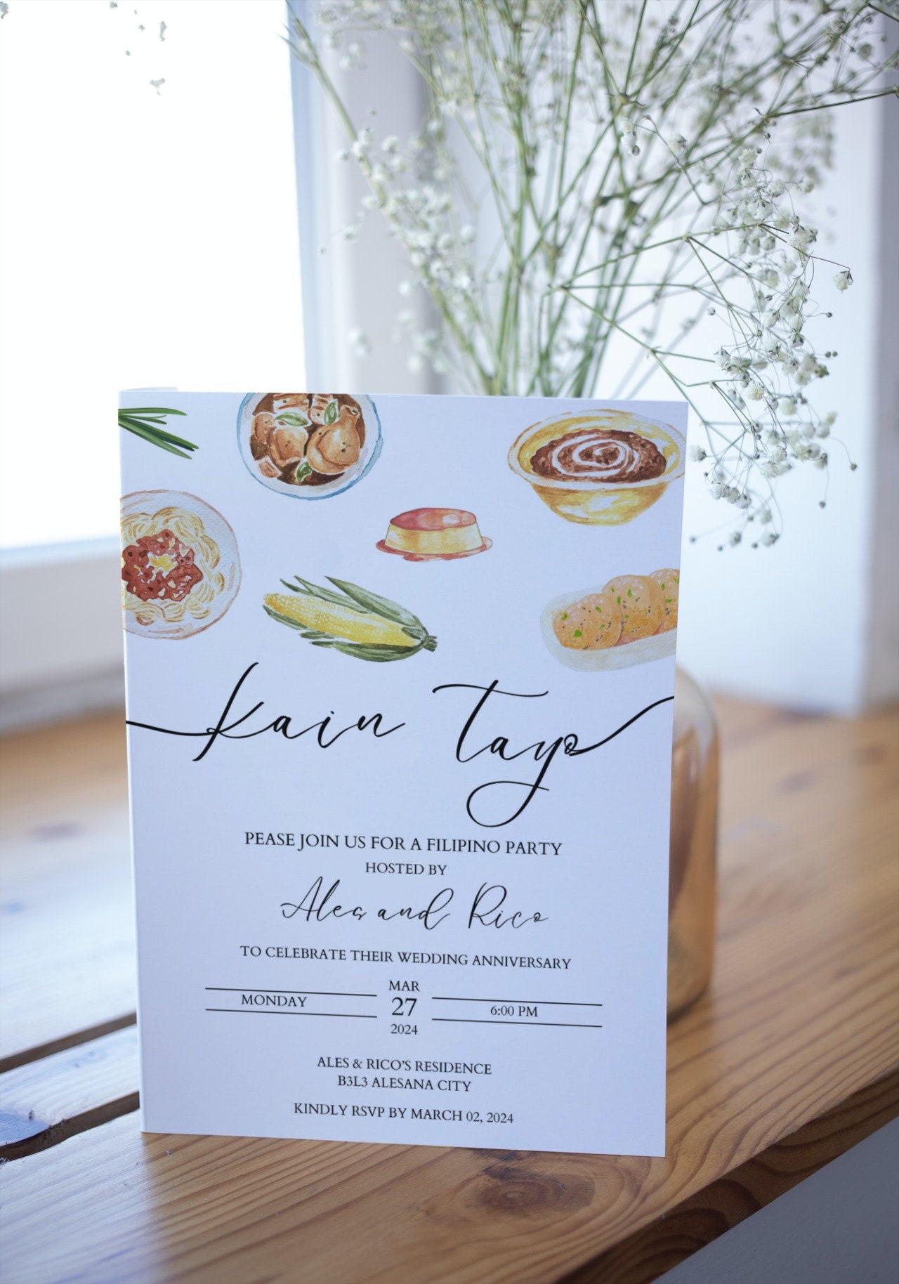 Invitation Birthday Filipino Theme Party Philippines Invite Template ...