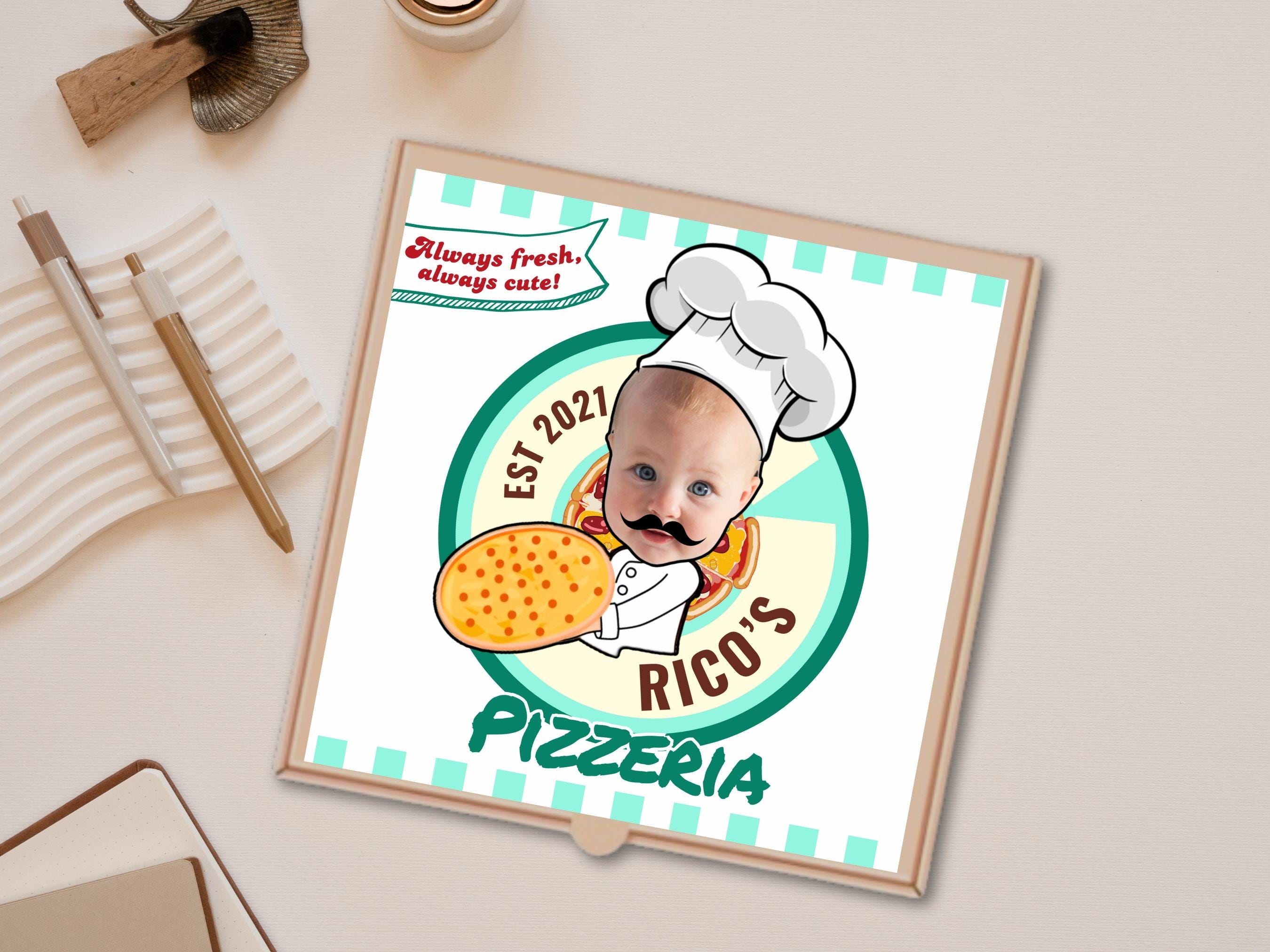 Personalized Pizza Box Custom Printable With Photo Pizza Party ...