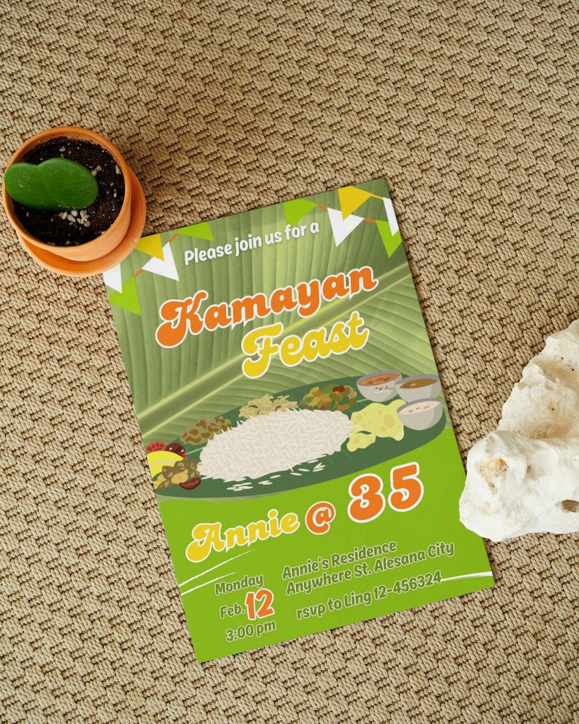 Editable Filipino Fiesta Theme Birthday Invitation | Canva | Filipino ...