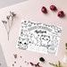 Personalized Cat Activity Sheet, Cat Theme Placemats, Cat Coloring Page ...